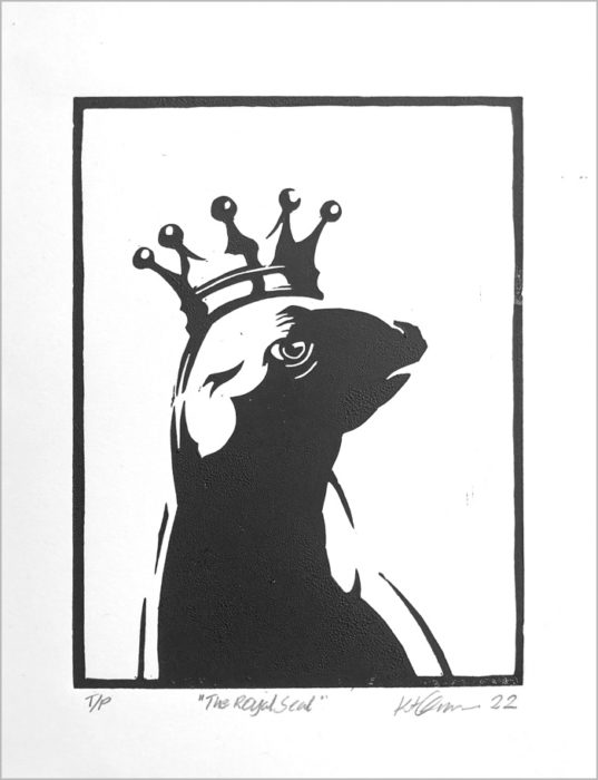 The Royal Seal - Creepy Fish Art